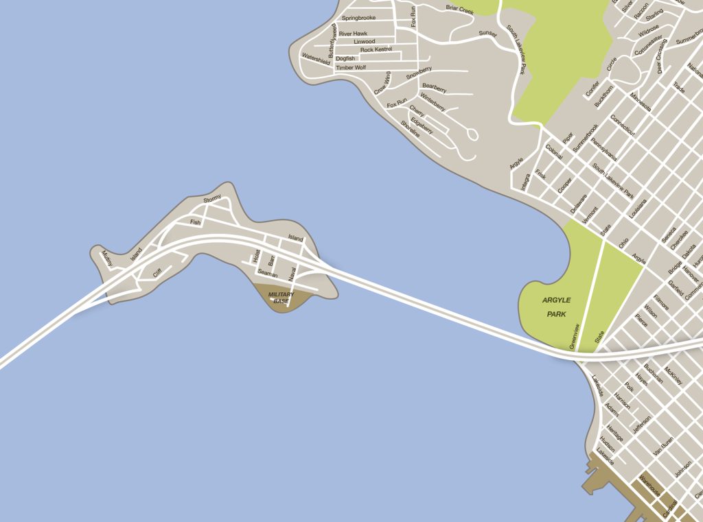 Fictional city street map - Greg Franco - Le Cartographiste