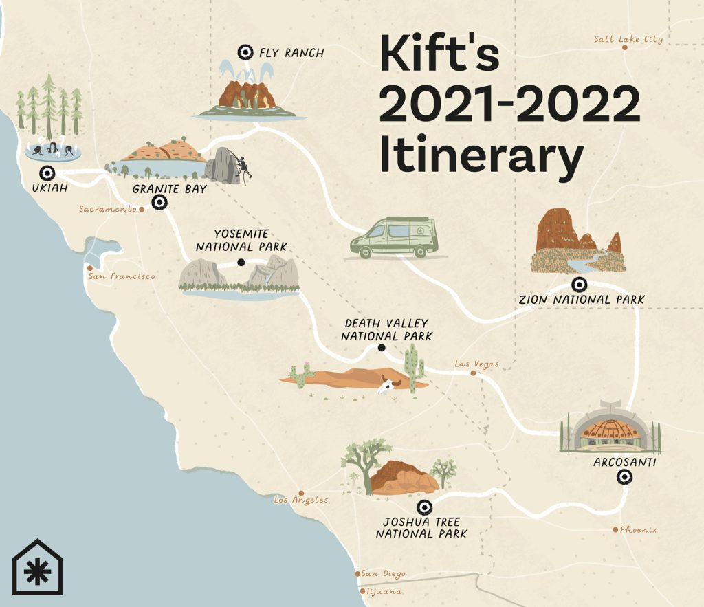 Illustrated map of California - Greg Franco - Le Cartographiste