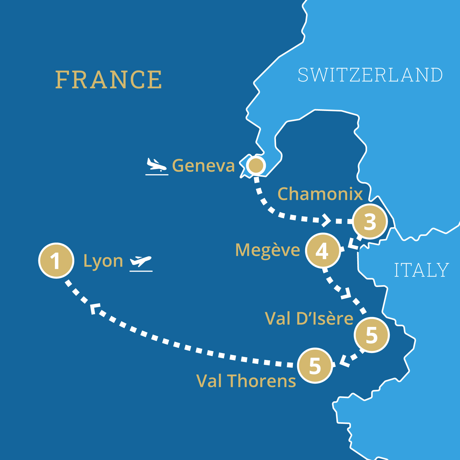 Itinerary maps for travel agency - Greg Franco - Le Cartographiste