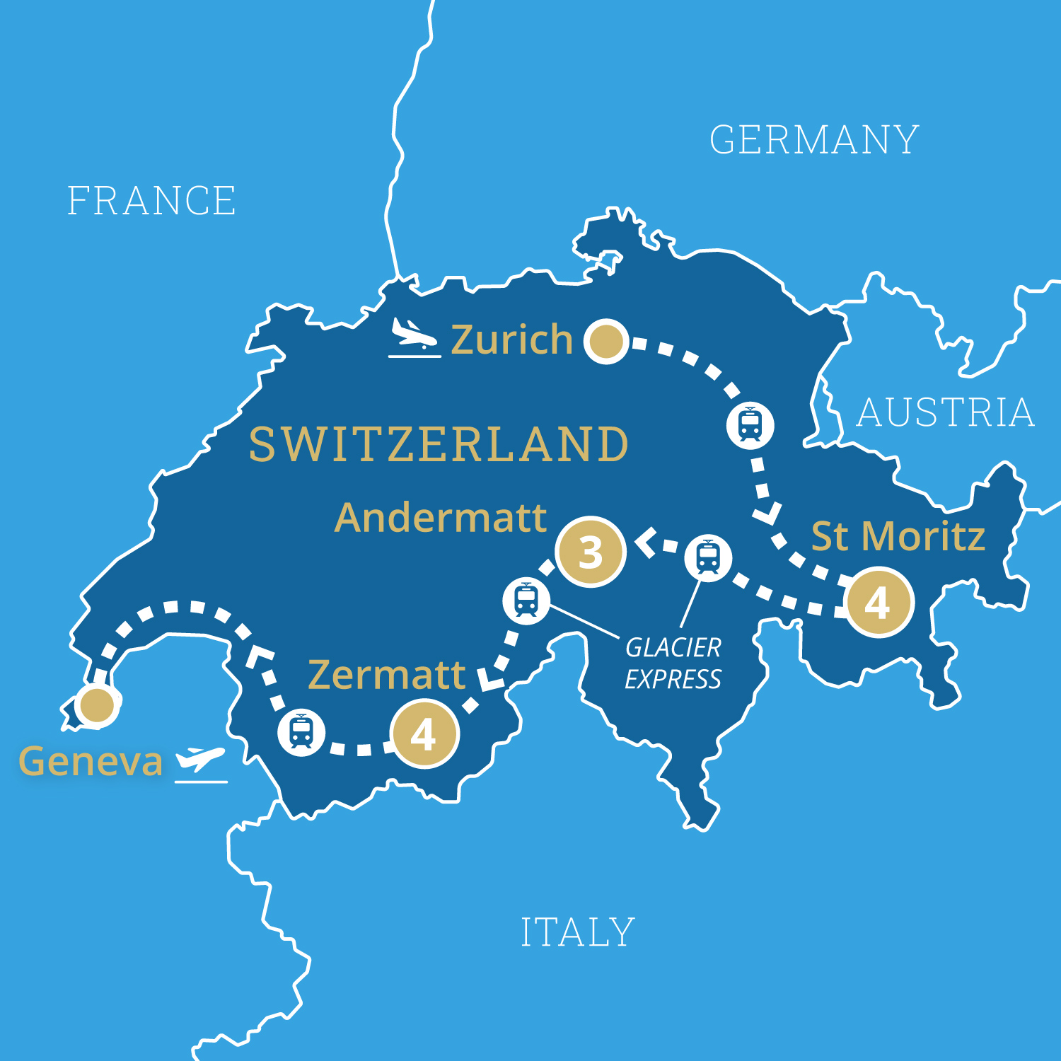 Itinerary maps for travel agency - Greg Franco - Le Cartographiste