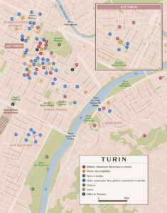 City map of Turin in Italy for Alpes Magazine - Greg Franco - Le ...